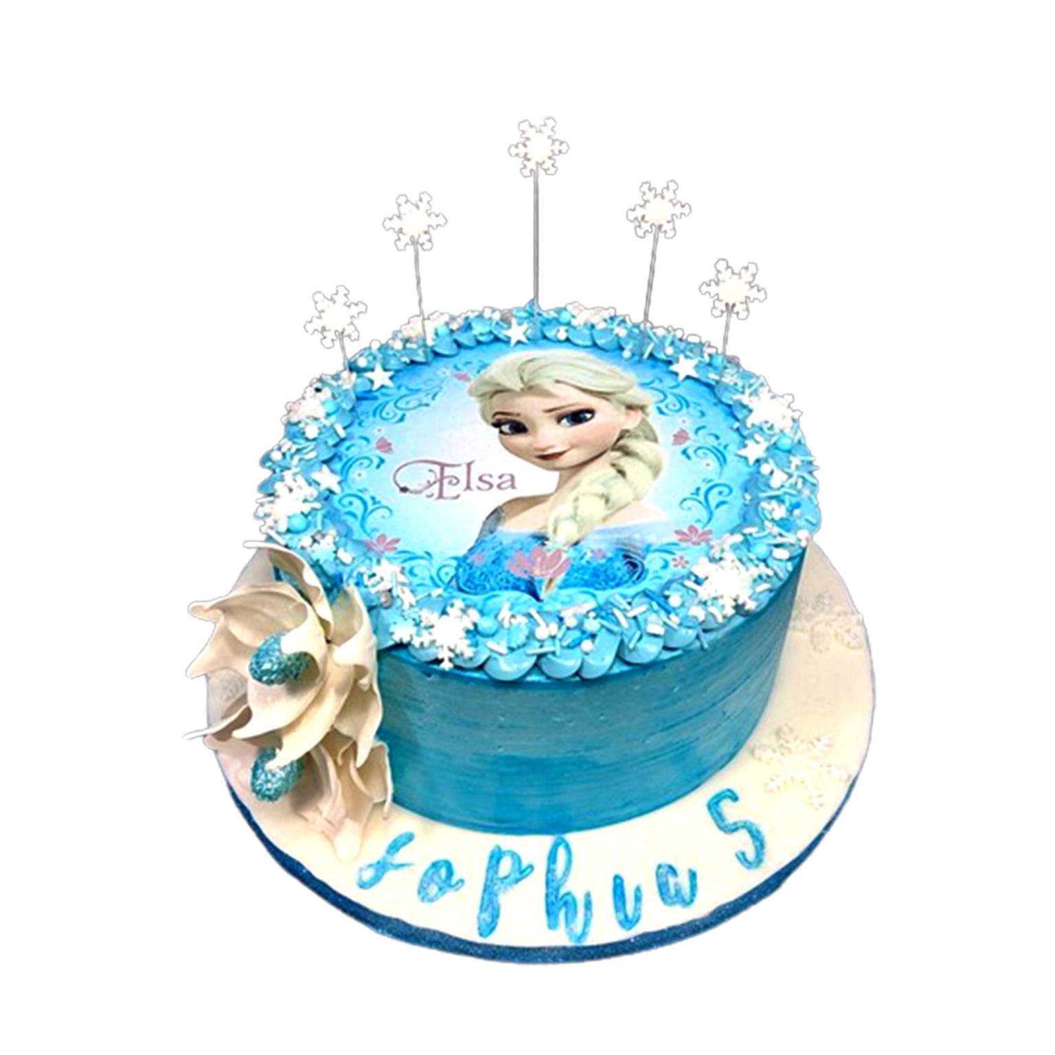 Frozen Elsa Birthday Cake V13 - The Cake Daddy